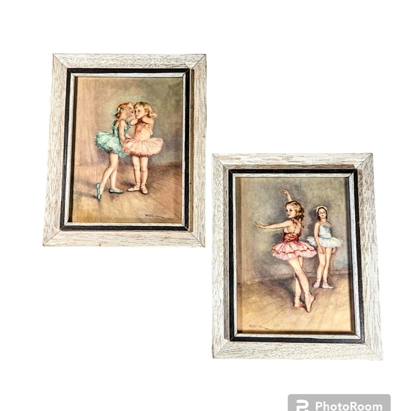 Pal Fried | Art | Vintage Pal Fried Princess Ballets Posing Framed ...